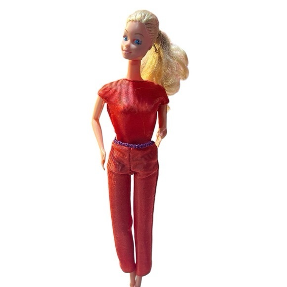 Barbie | Toys | 98 Western Winking Barbie Redressed 80s Fashion Red ...